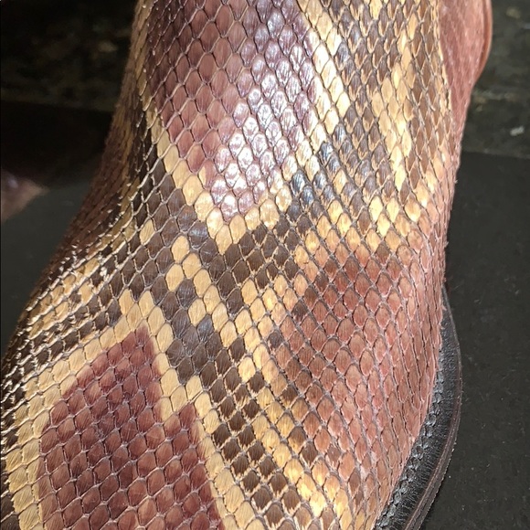 Sartore | Shoes | Sartore Brown Leathersnakeskin Cowboy Boots | Poshmark